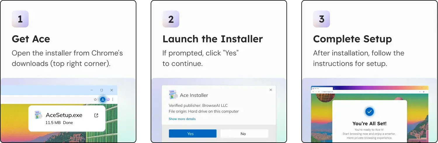 Get Ace Browser